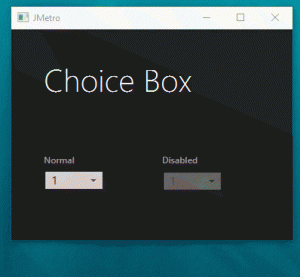 Fluent Design RadioButton, CheckBox, ChoiceBox, Menu for Java - Pixel Duke
