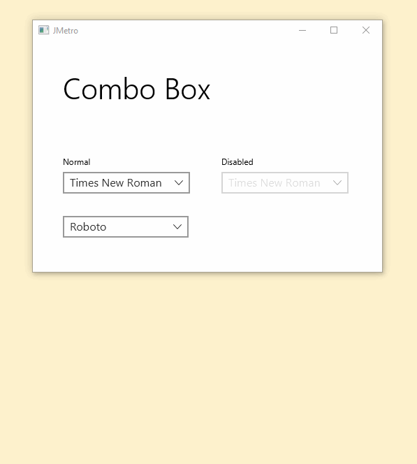 Fluent Design Style Combo Box And Scroll Bar For Java Javafx Pixel Duke